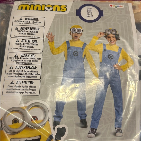Disguise | Costumes | Minion Blue Denim Overalls With Yellow Shirt ...